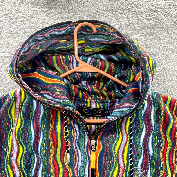 COOGI | Jackets & Coats | Coogi Urban Street Wear Multicolor Hoodie 4xl ...